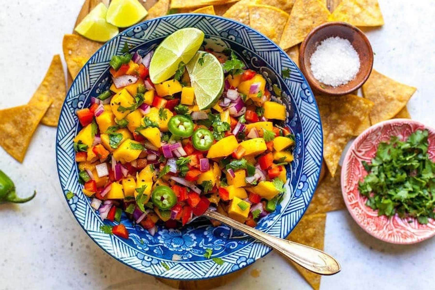 Amazingly Easy Mango Salsa Recipe With Cilantro & Lime
